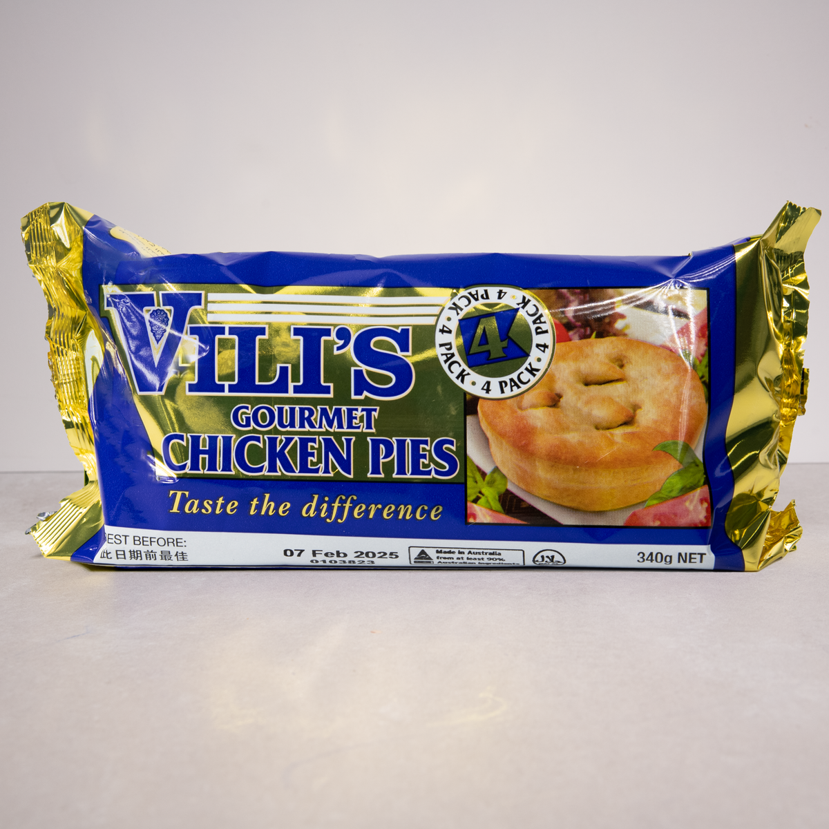 Vili's 4-pack Gourmet Chicken Pies - 340g pack – The Butcher Boys AU