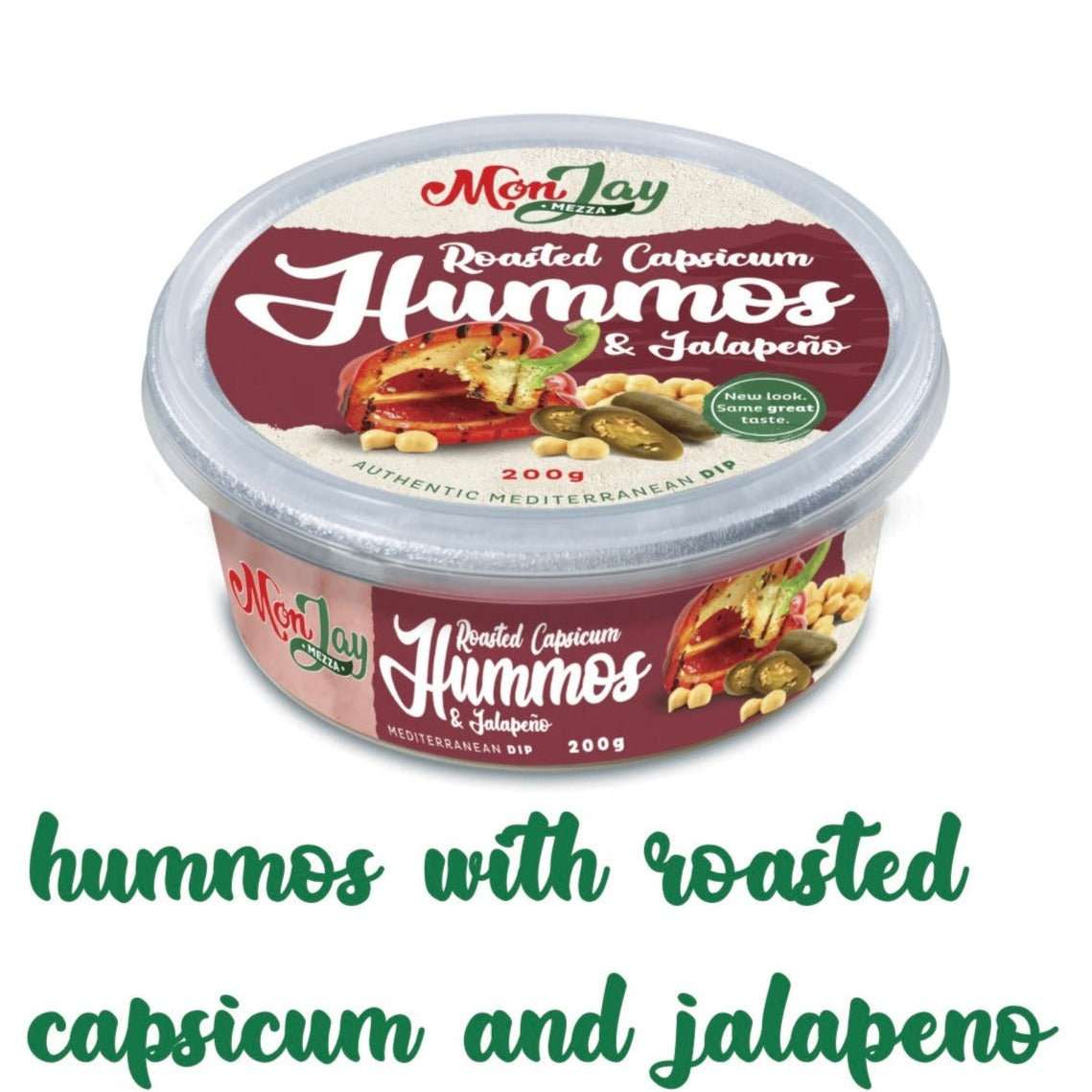 Hummos with Roasted Capsicum & Jalapeno (200g) – The Butcher Boys AU